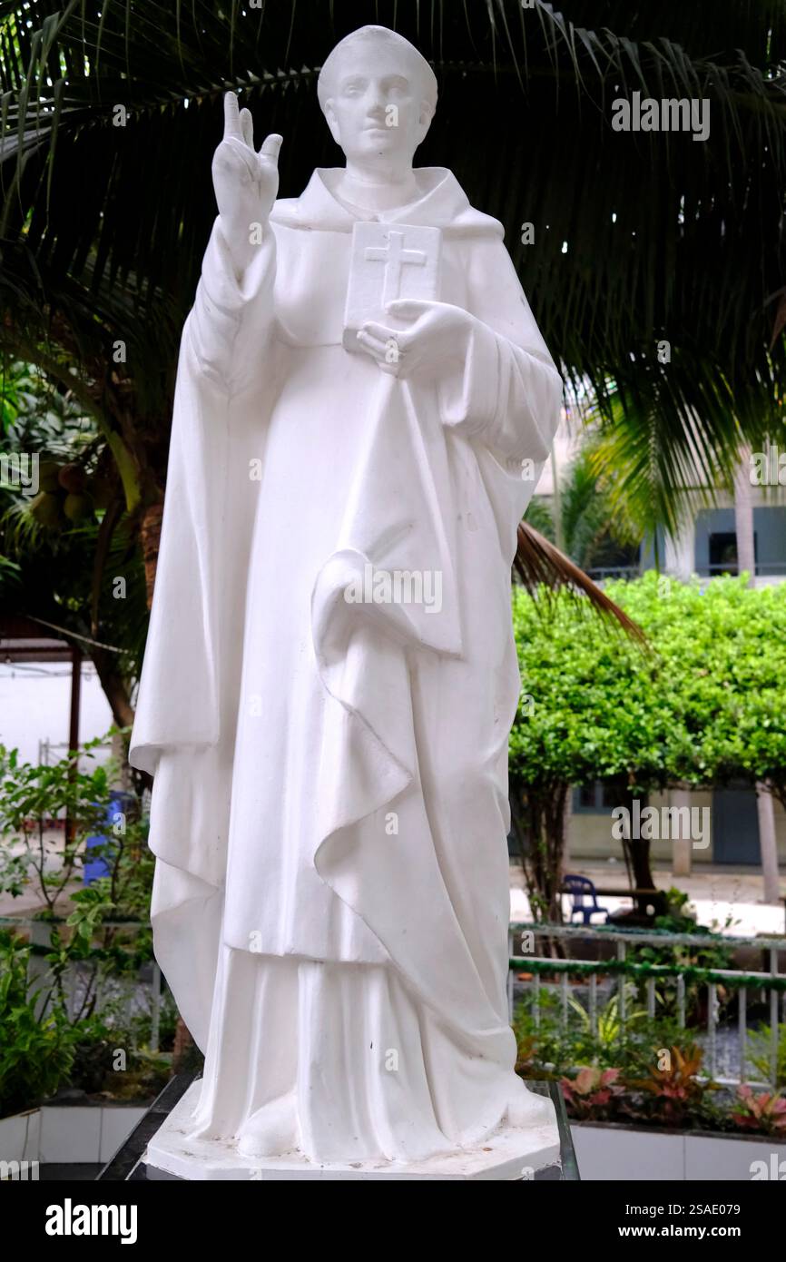 Tan Hoa Church. Saint Dominic. Statue. Ho Chi Minh City. Vietnam Stock ...