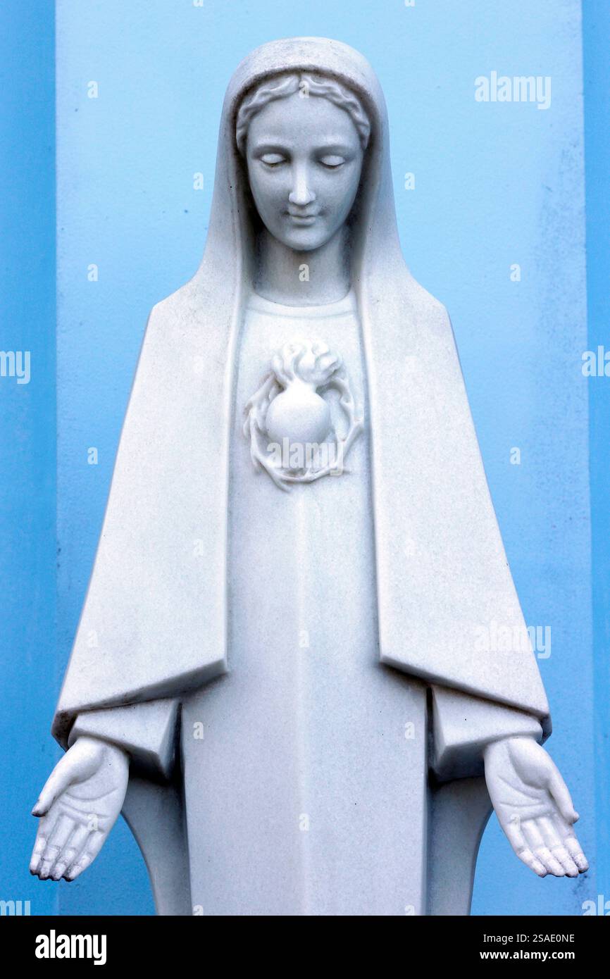 Basilica of Our Lady of La Vang. The Immaculate Heart of Mary. Marble ...