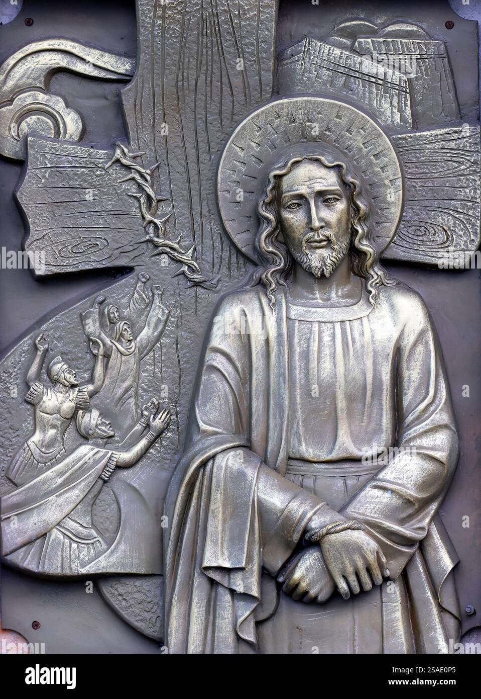 Basilica of Our Lady of La Vang. Way of the cross. 1st Station: Jesus ...