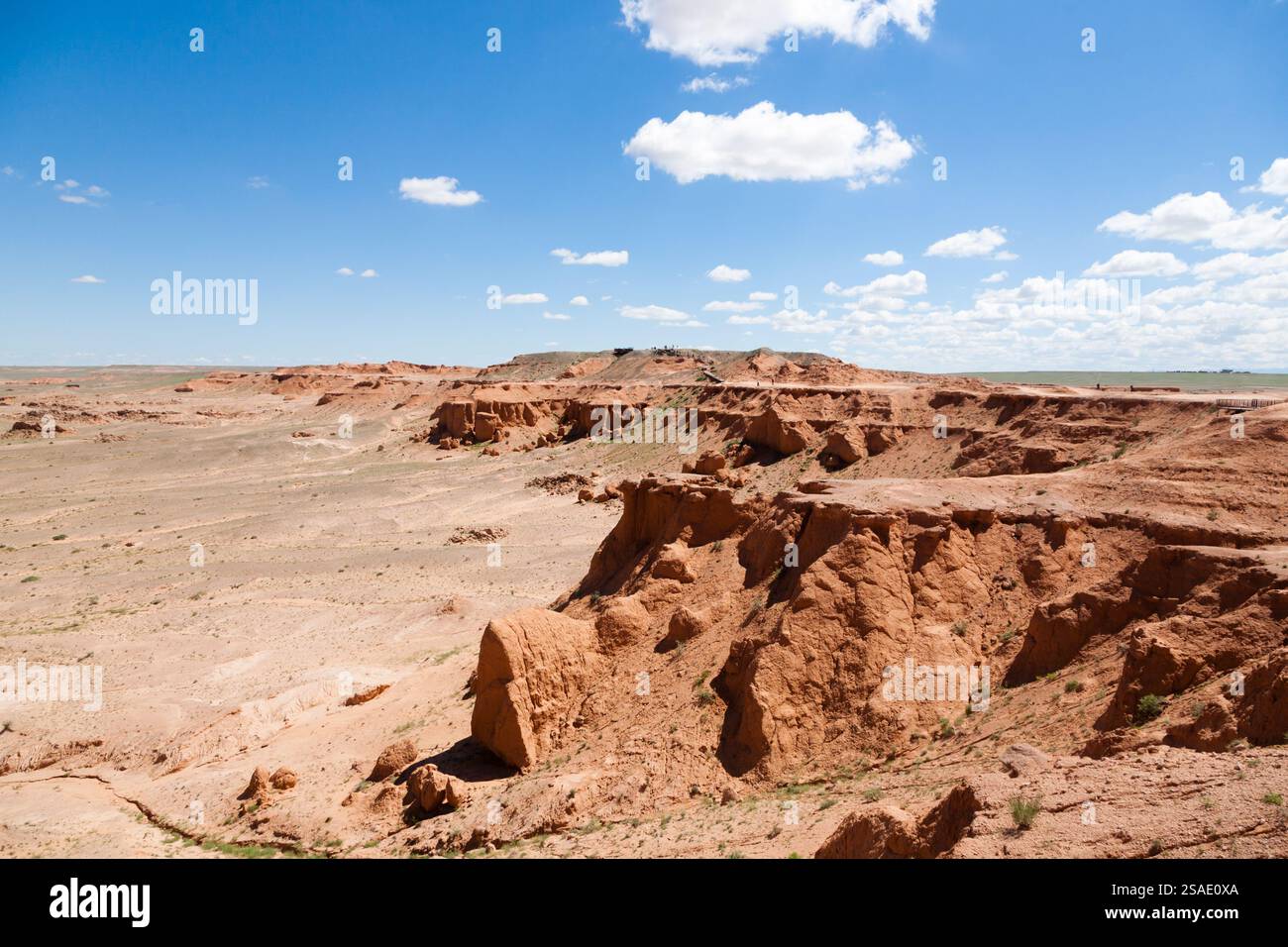 Flaming Cliffs rocks landscape, Mongolia. Gobi desert area Stock Photo ...