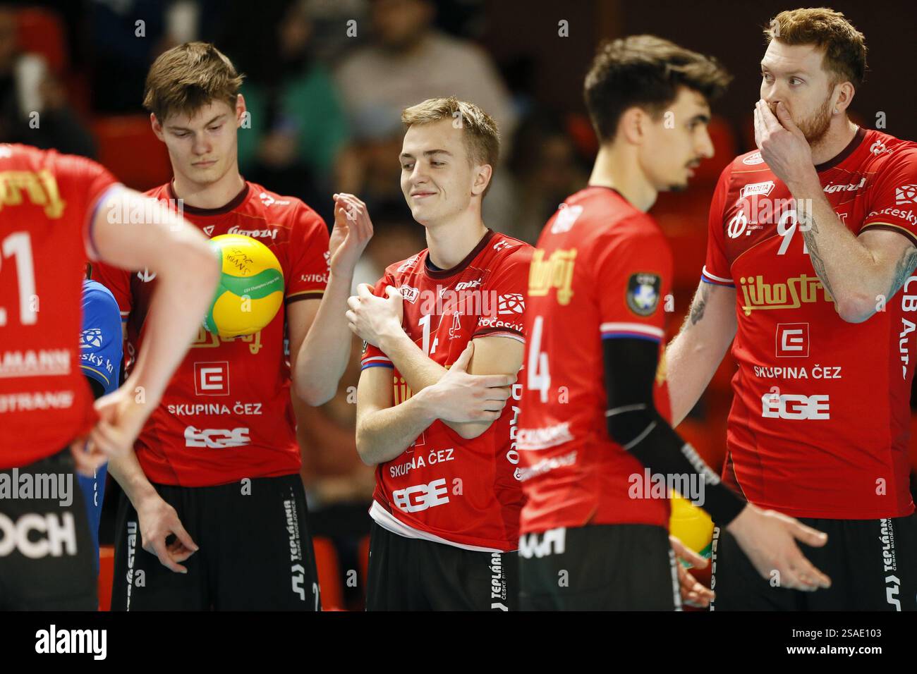 David SMAZIK of VKJ Ceske Budejovice during the CEV Champions League ...