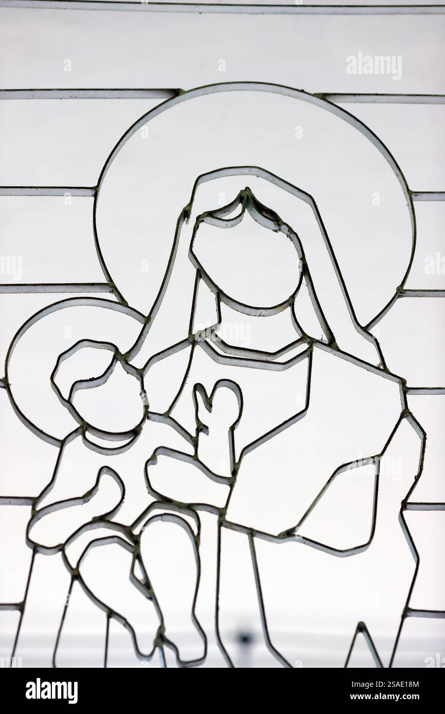 The Redeemer Church (or Notre Dame Cathedral). Virgin Mary and child ...