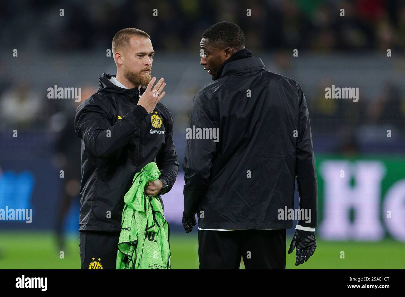 29.01.2025, UEFA Champions League, 8. Spieltag, Borussia Dortmund - Shakhtar Donetsk, v. l. Co ...