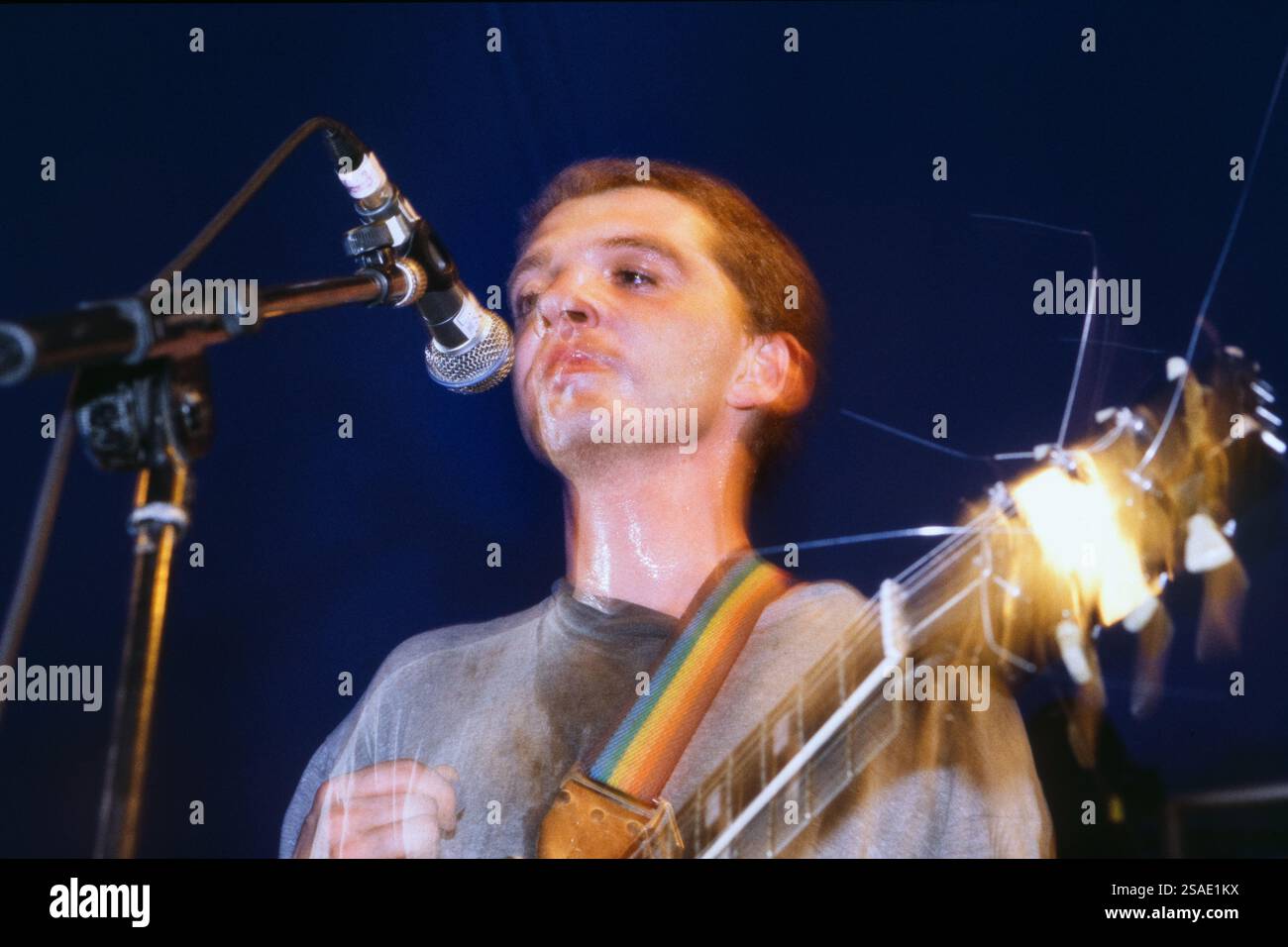 CLINIC, READING FESTIVAL, 1998: Ade Blackburn of the band Clinic ...