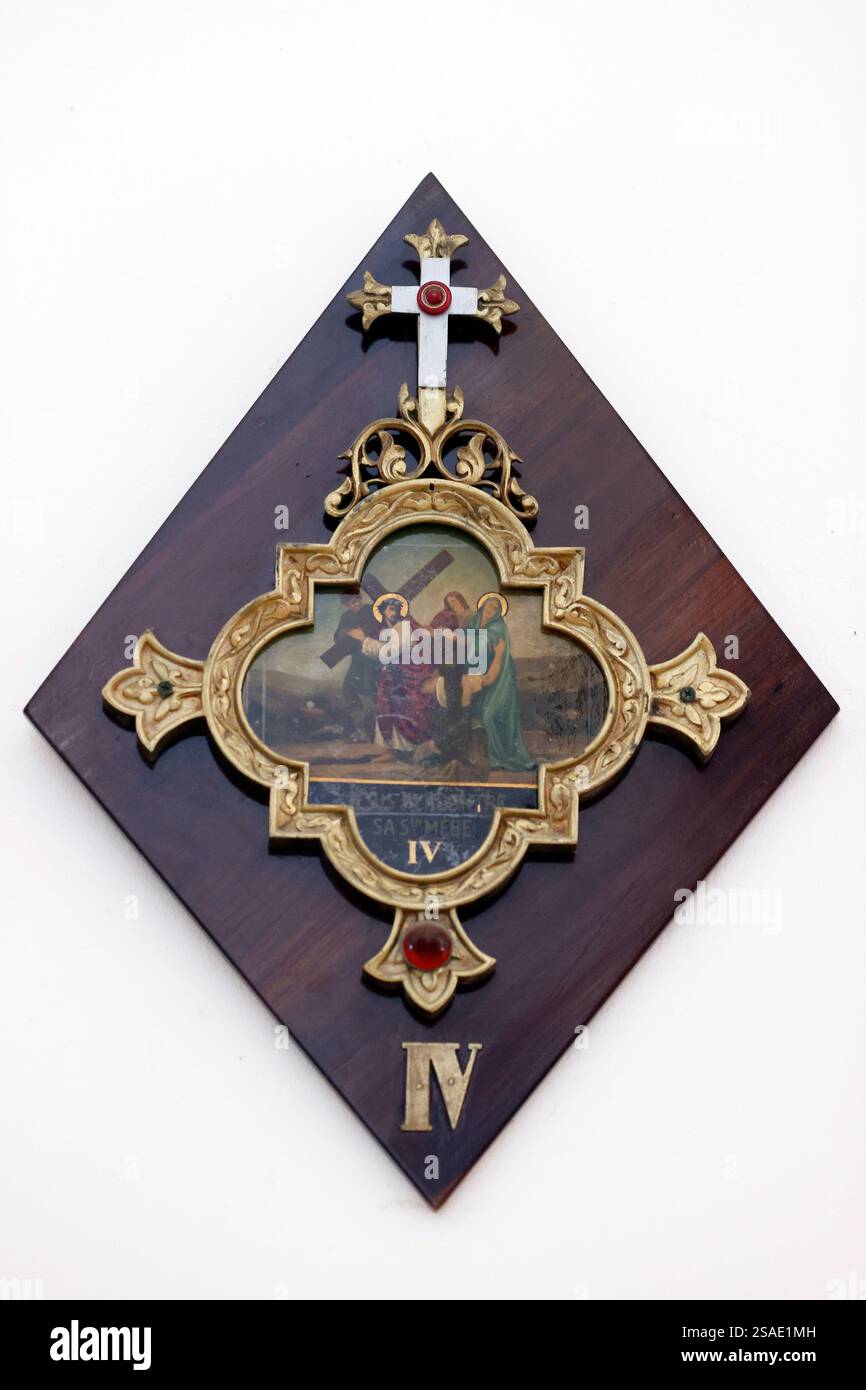 St Francis Xavier, catholic church. Way of the cross. 4th Station ...