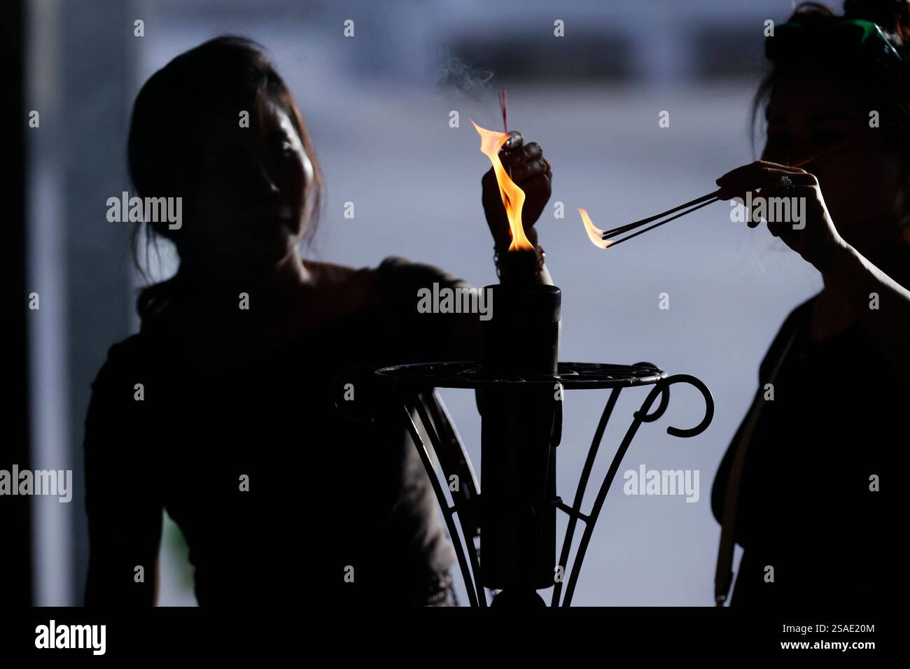 Tac Say Church, also known as Father Diep Church. Believer praying ...