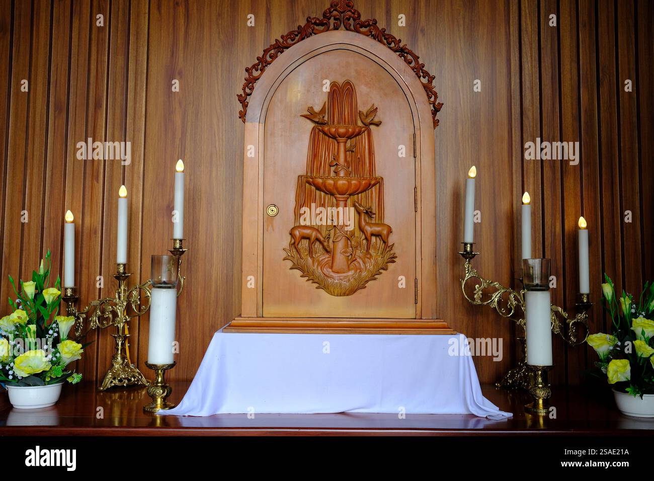 Tac Say Church, also known as Father Diep Church. Tabernacle. Bac Lieu ...