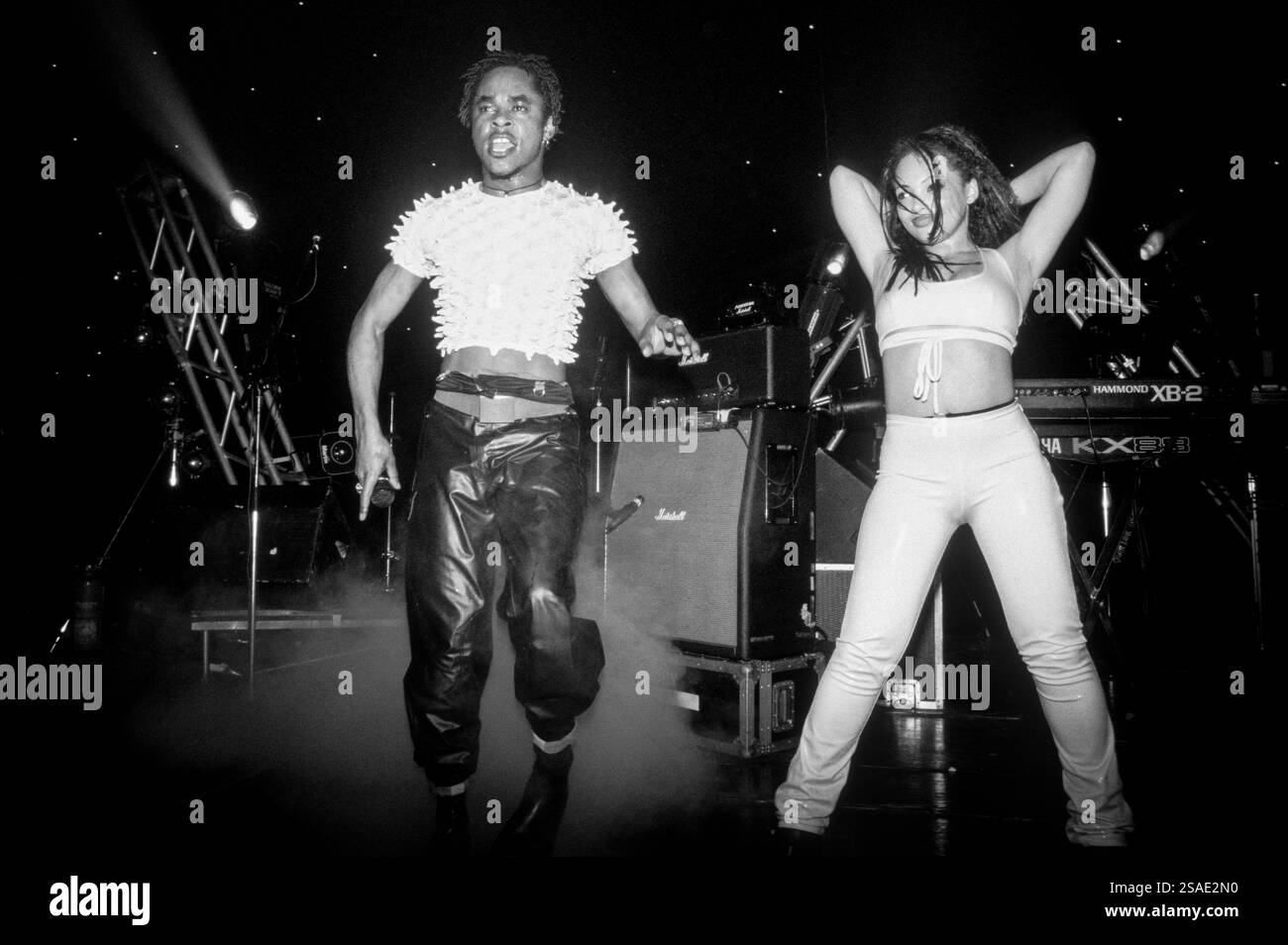 CLOCK, CONCERT, 1997: Lorna Saunders and Rapper Marcus Thomas – ODC MC ...