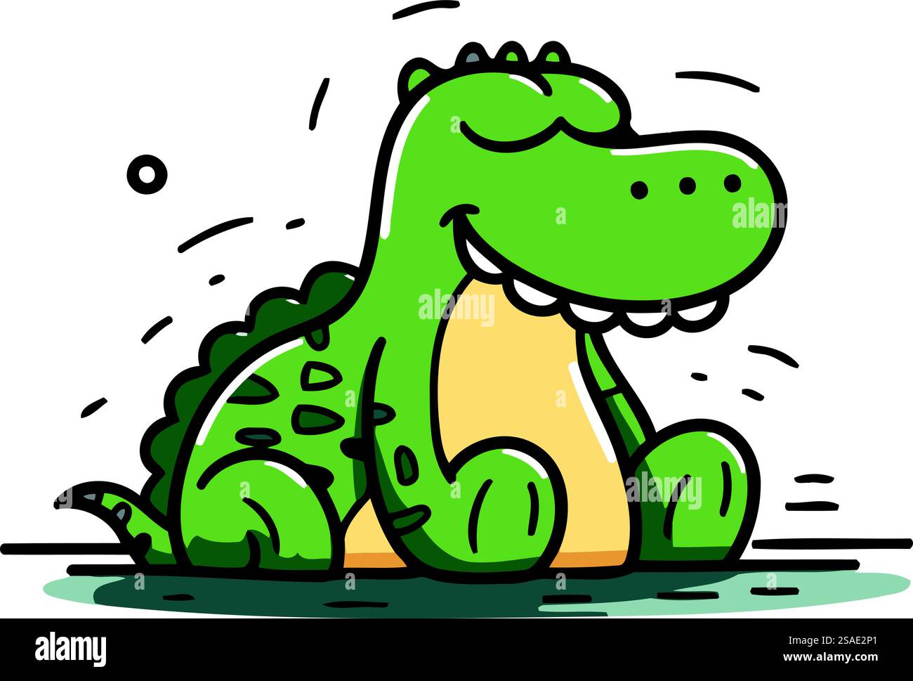 Crocodile icon. Cute crocodile vector illustration Stock Vector Image ...