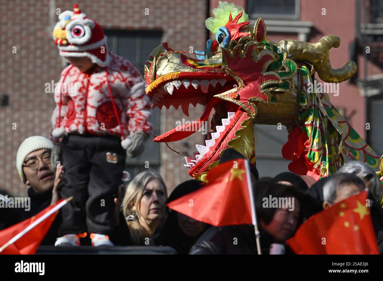 New York, USA. 29th Jan, 2025. Celebrating the 'Year of the Snake', a ...