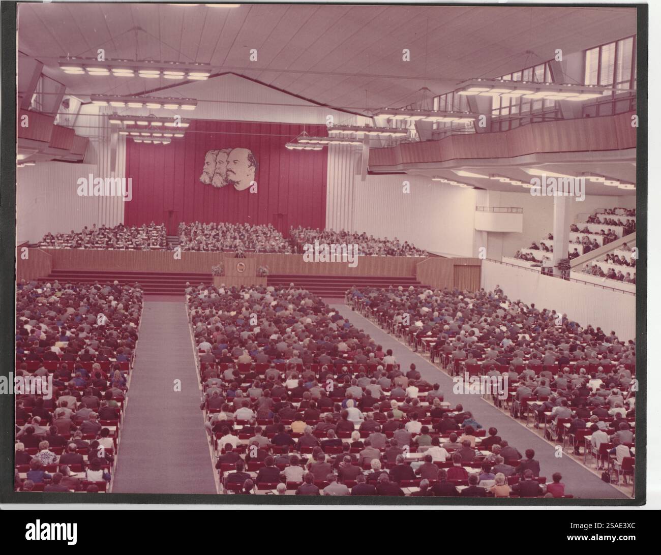 Communist Party Congress in East Germany – Socialist Assembly with Marx ...