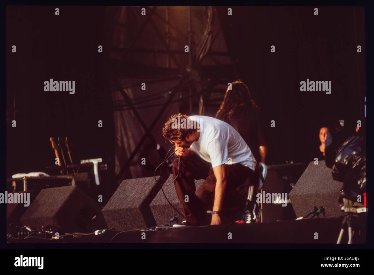 DEFTONES, READING FESTIVAL, 1998: A young Chino Moreno of the rock band ...