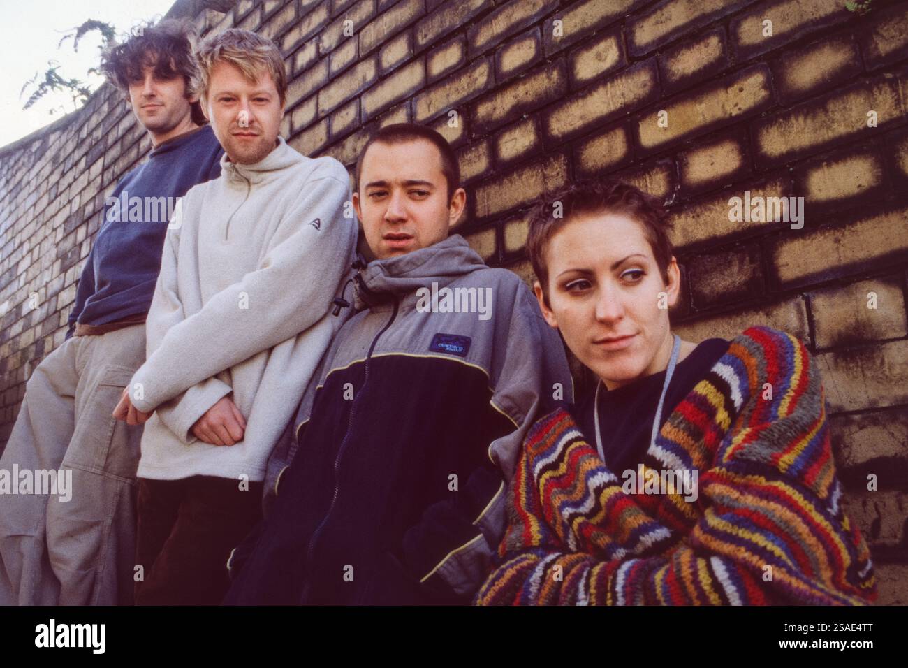 DERRERO, PORTRAIT, 1999: The Welsh band Derrero photographed in Roath ...