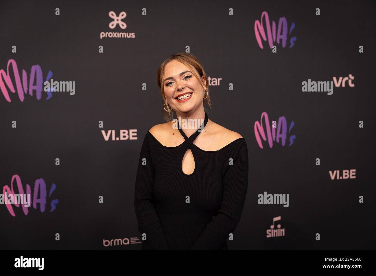 Merksem, Belgium. 29th Jan, 2025. Presenter Fien Germijns pictured ...
