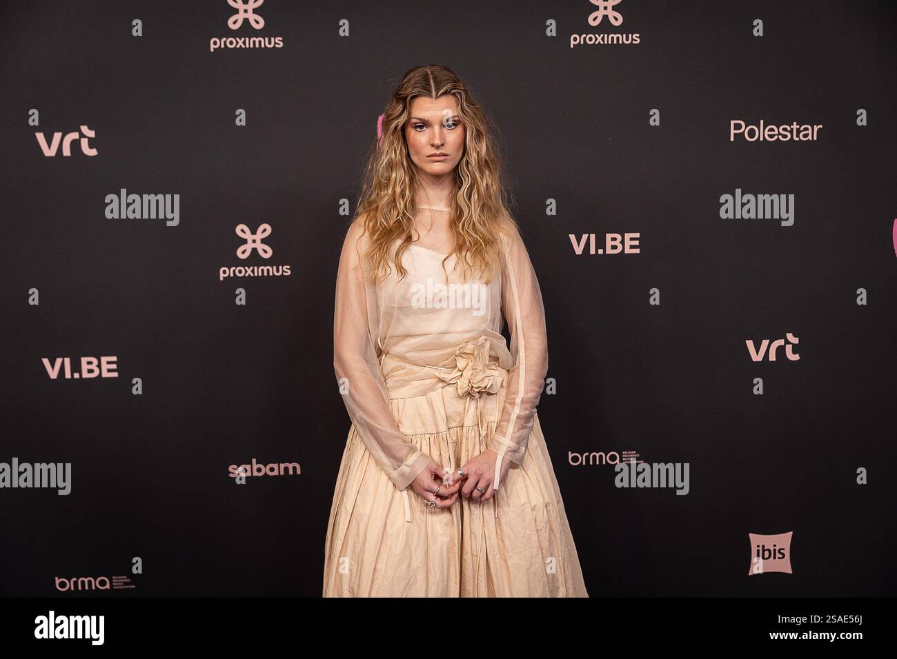Merksem, Belgium. 29th Jan, 2025. Singer Emma Bale pictured during the ...