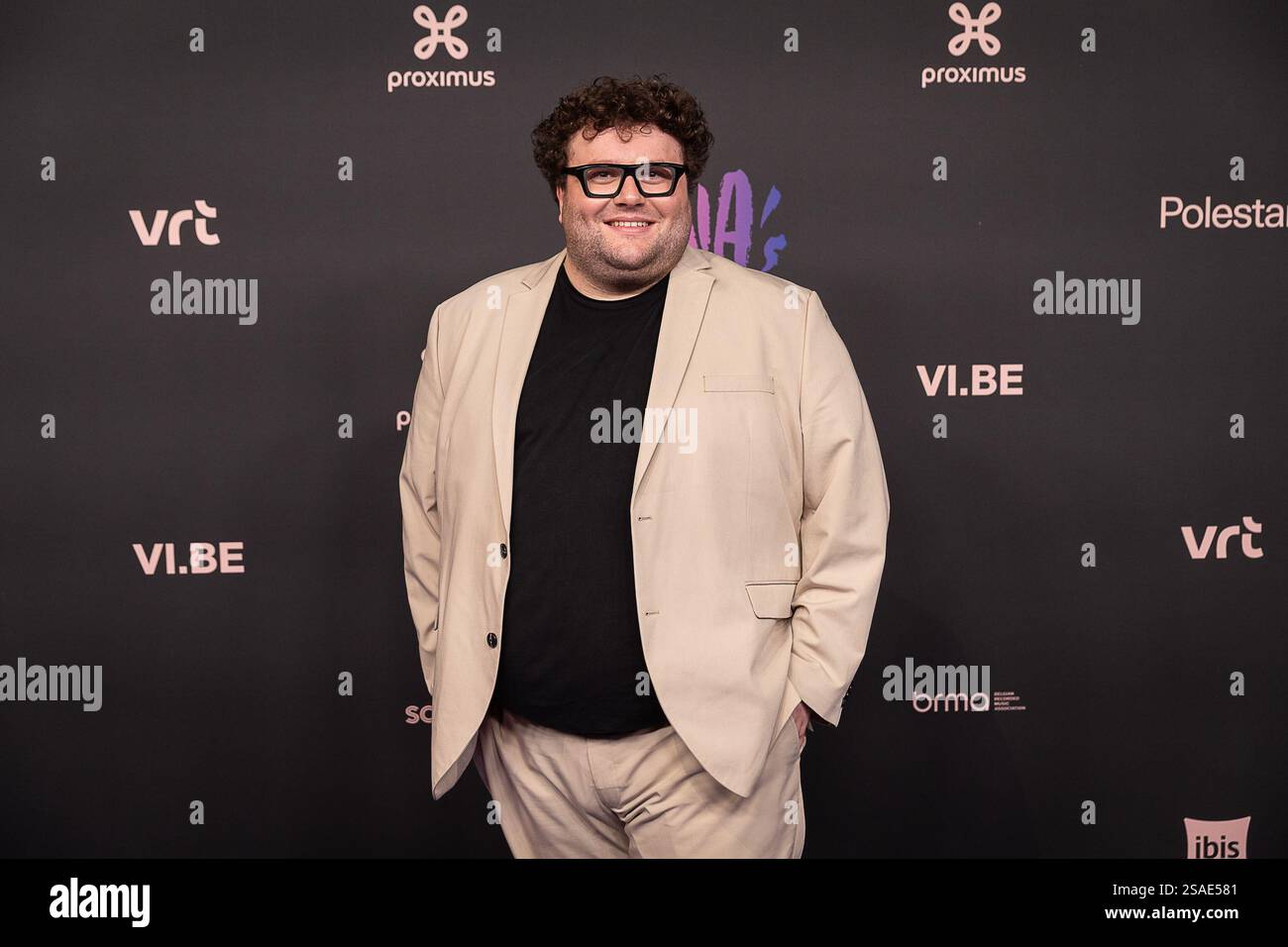 Merksem, Belgium. 29th Jan, 2025. Presenter Manu Van Acker pictured ...