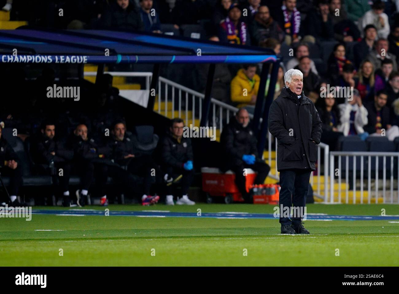 Barcelona, Spain. 29th Jan, 2025. Atalanta head coach Gian Piero ...