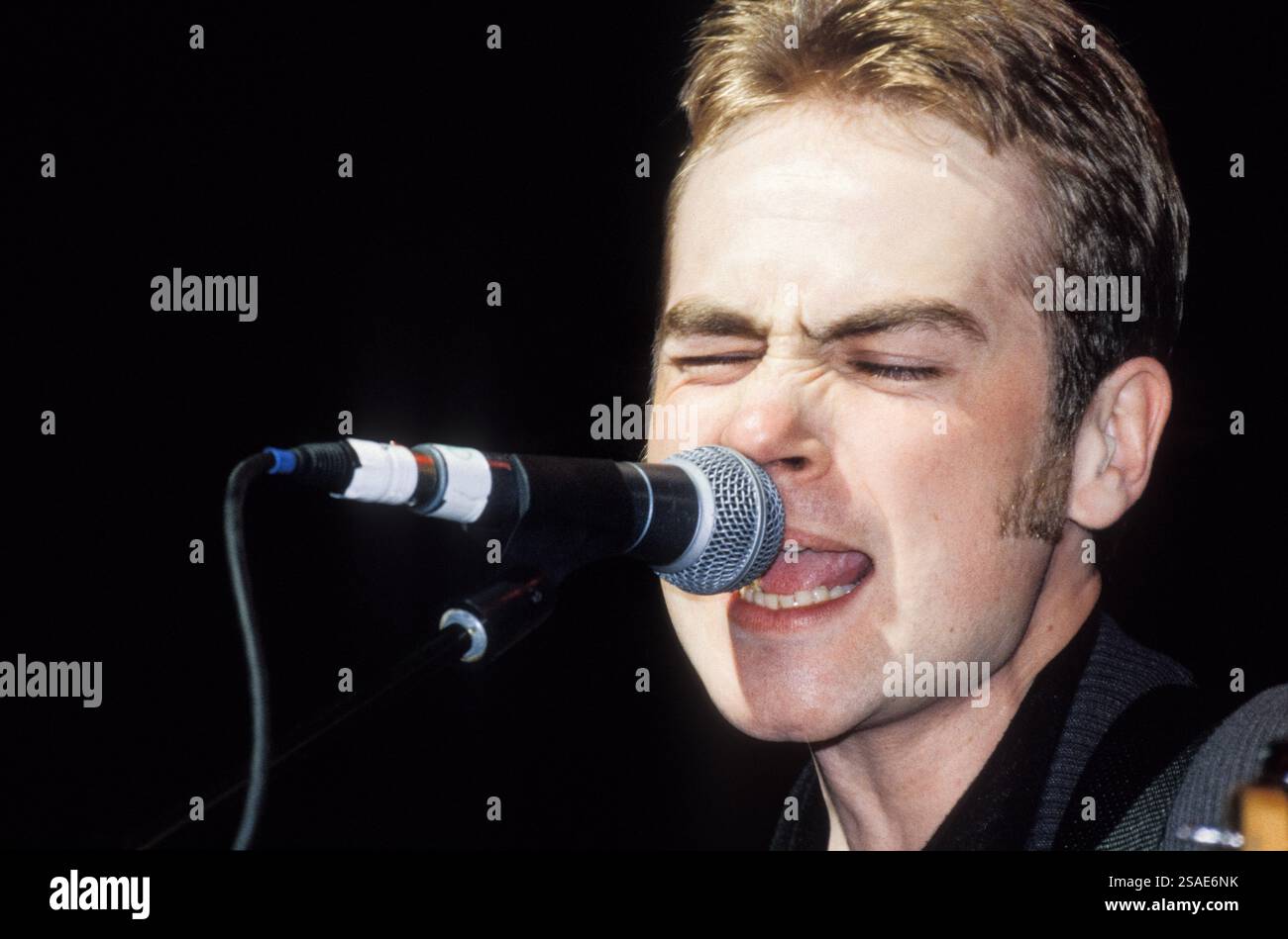 ETHER, CONCERT, 1997: Rory Meredith of the Welsh band Ether playing at ...