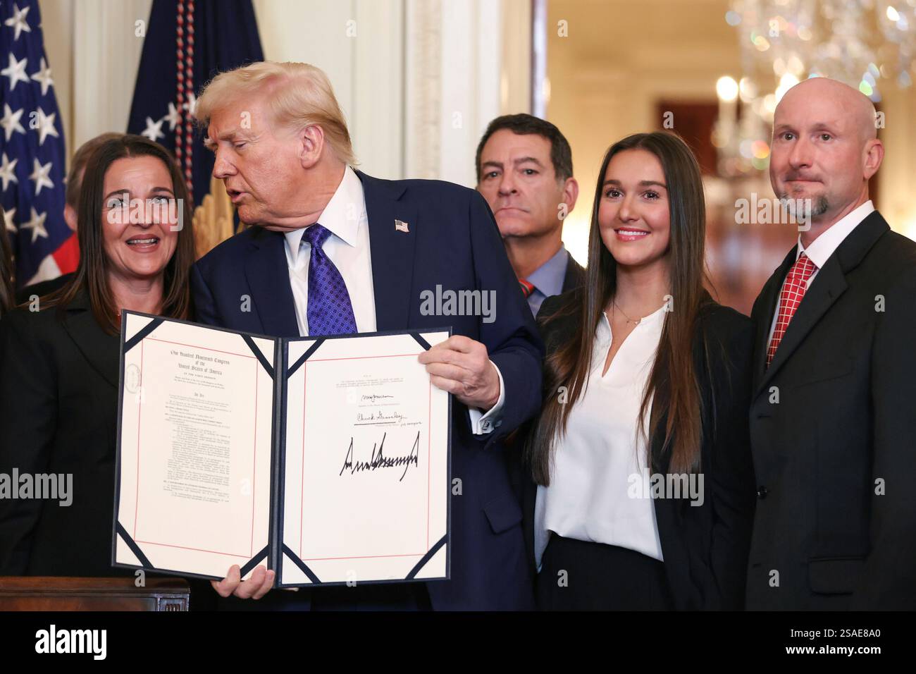 Allyson Phillips, mother of Laken Riley, United States President Donald ...