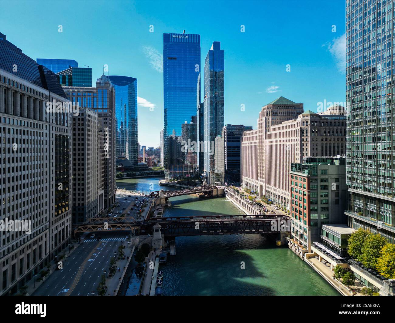 Chicago, USA - October 08, 2024: Chicago city downtown. Skyscraper ...