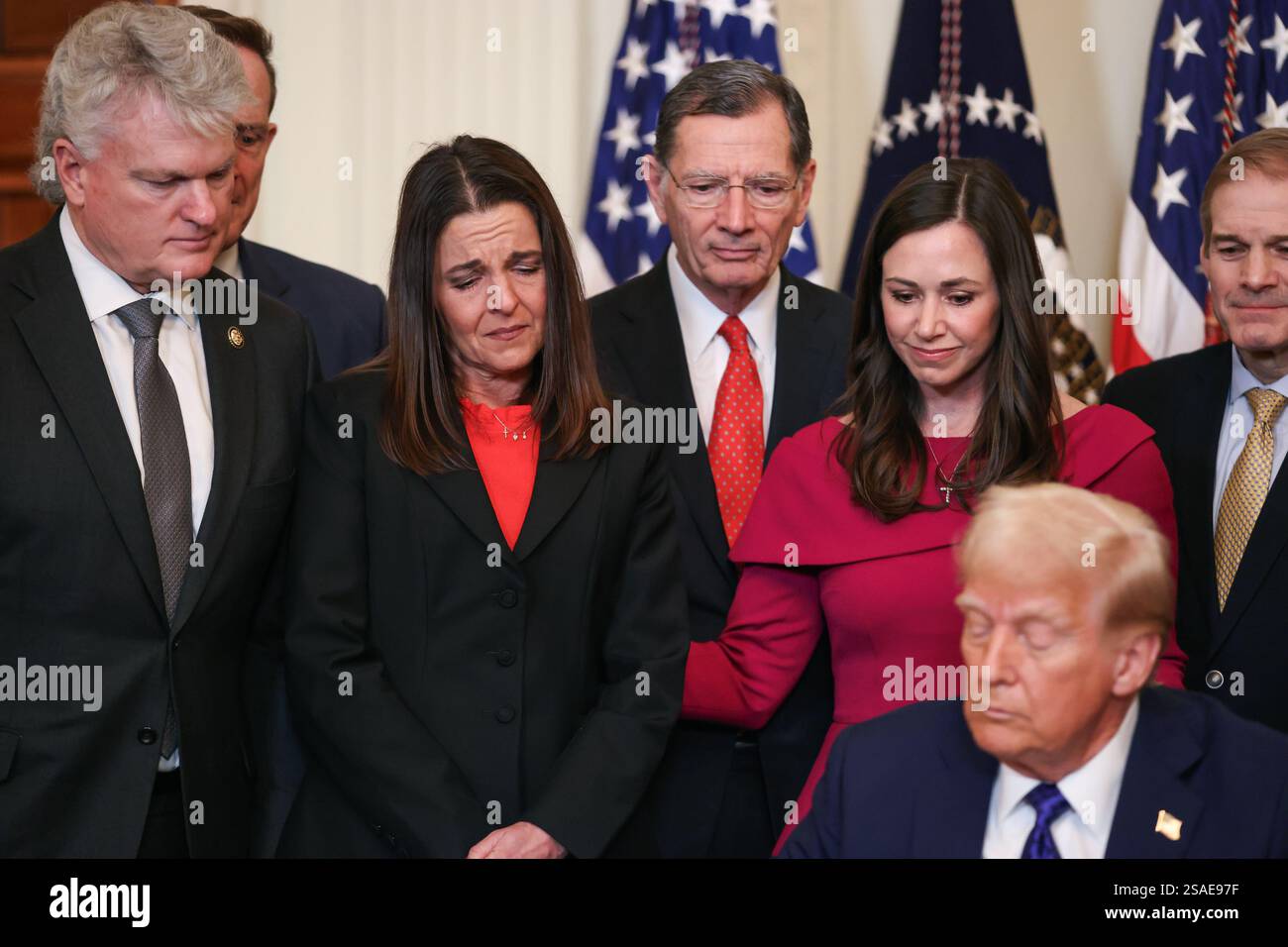 Allyson Phillips, mother of Laken Riley, (2nd from Left) looks on as ...