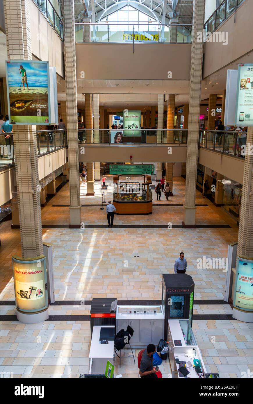 Jersey City, New Jersey, USA, View People, inside Train Station ...