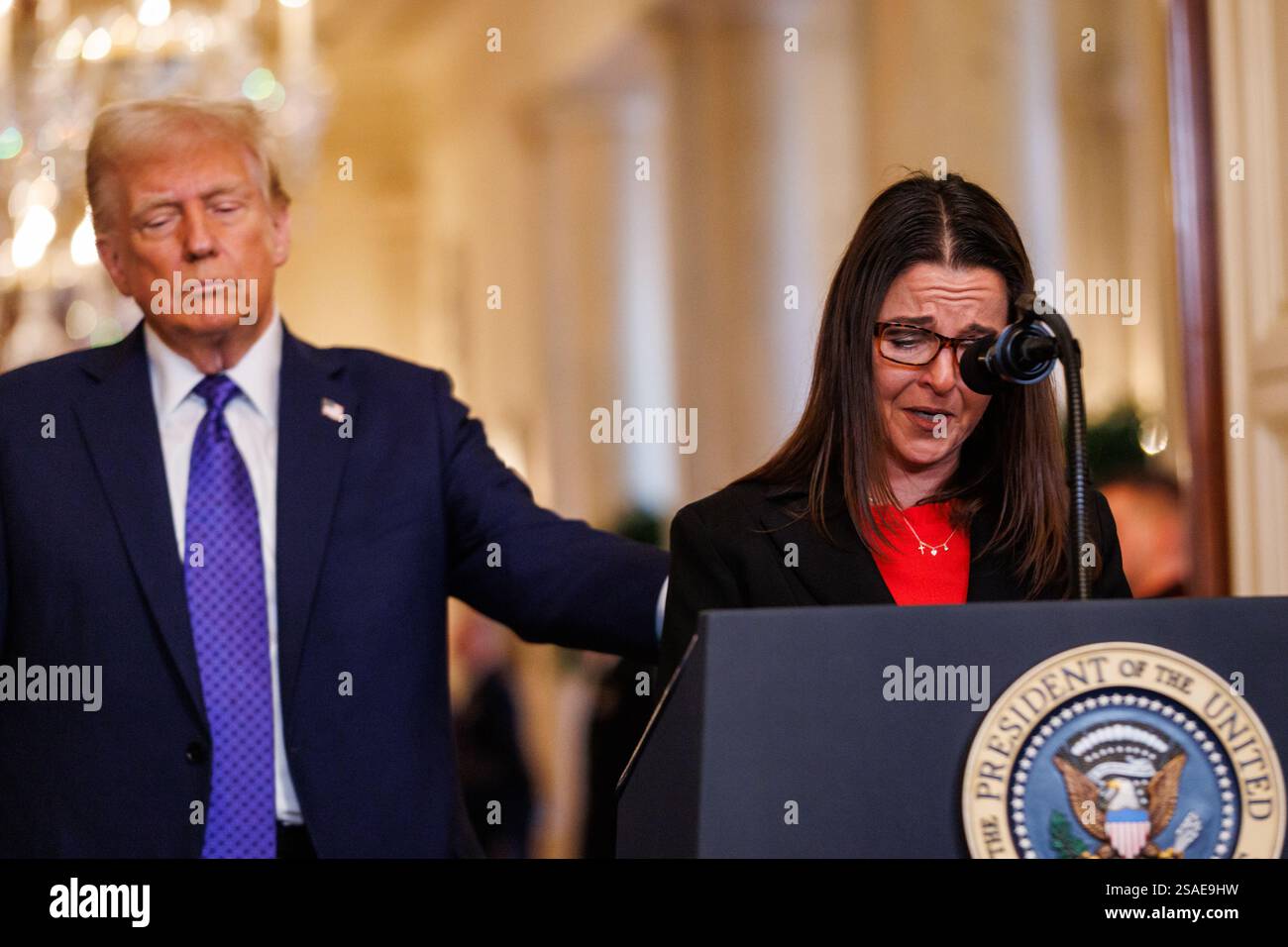 Washington, United States. 29th Jan, 2025. Allyson Phillips, mother of ...