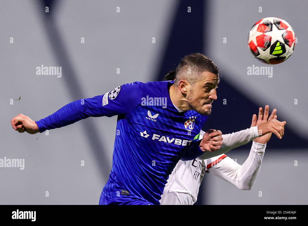 Zagreb, Croatia. 29th Jan, 2025. Arijan Ademi of Dinamo Zagreb in ...