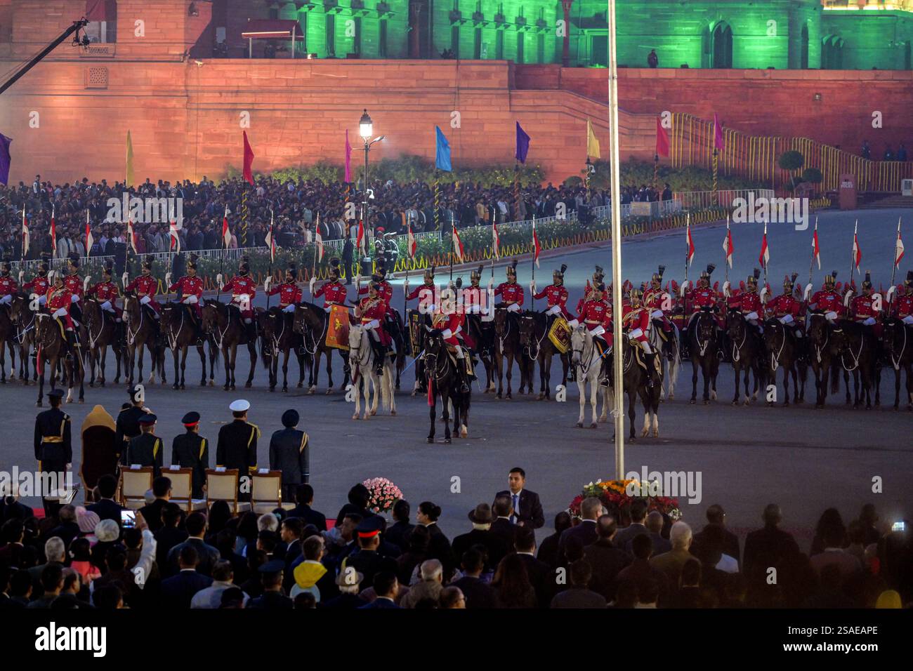 NEW DELHI, INDIA - JANUARY 29: Presidential bodyguard during the ...