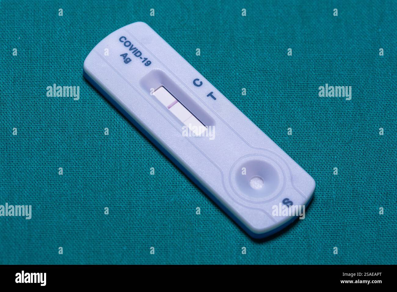 COVID-19 rapid antigen test showing positive result Stock Photo - Alamy