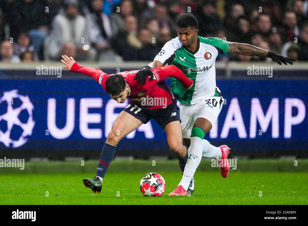 Lille, France. 29th Jan, 2025. Lille - Osame Sahraoui of Lille OSC ...