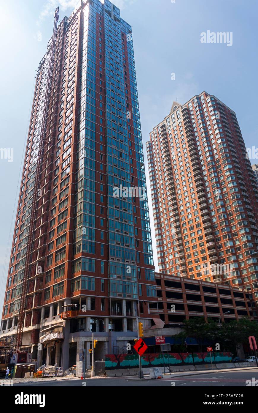 Jersey City, New Jersey, USA, Scenes, New Apartment Building Facade ...