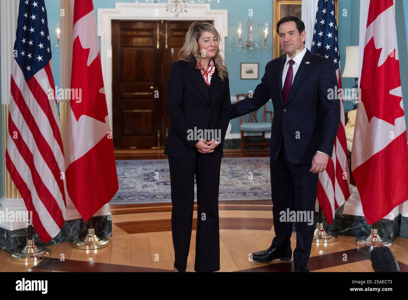 Secretary of State Marco Rubio greets Canada's Minister of Foreign ...