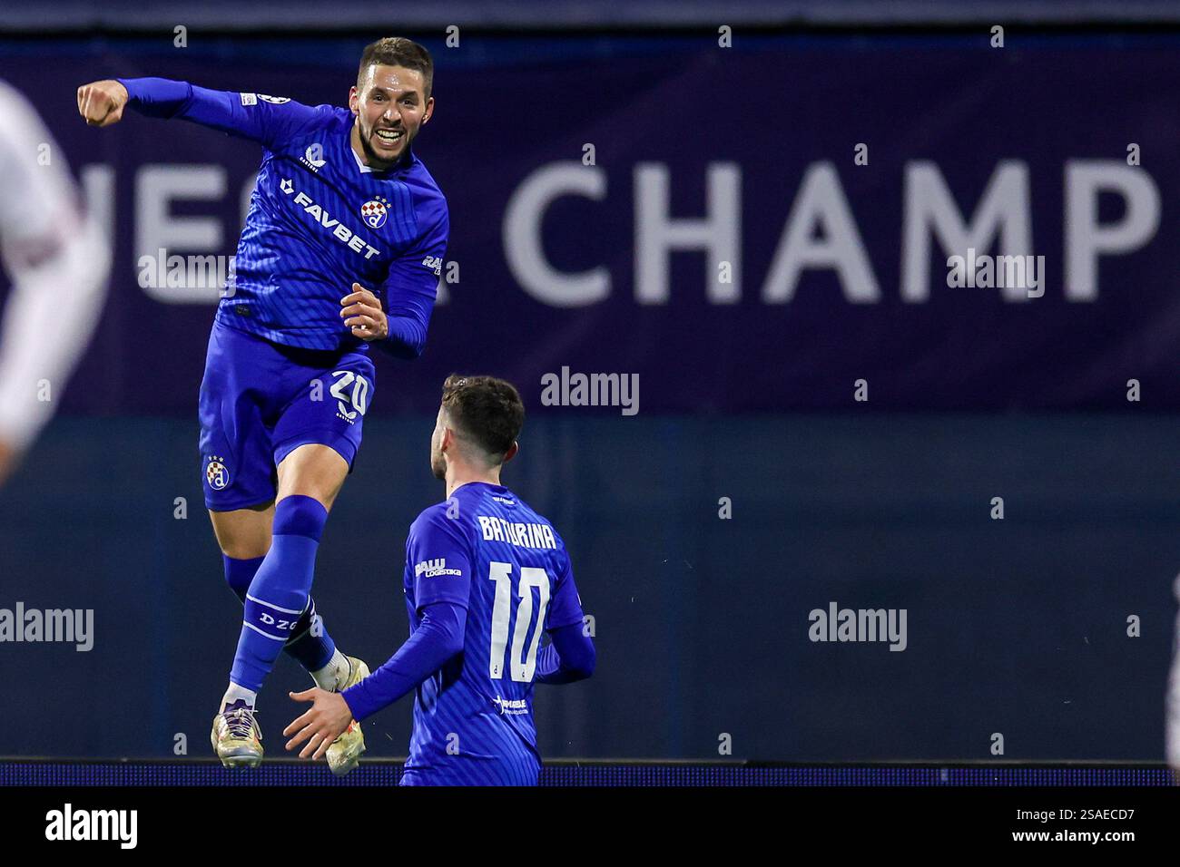 Zagreb, Croatia. 29th Jan, 2025. Marko Pjaca of Dinamo Zagreb ...