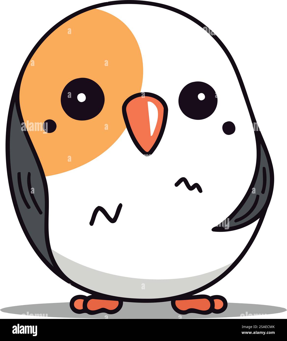 Penguin cartoon character. Cute and funny penguin vector illustration ...