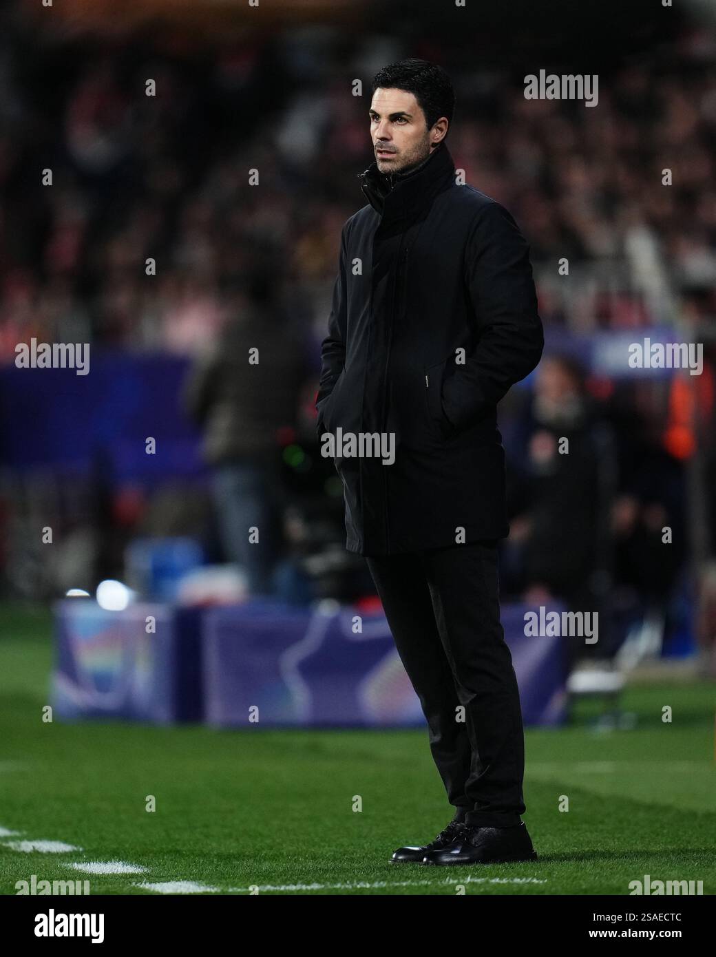 Arsenal FC head coach Mikel Arteta during the UEFA Champions League ...