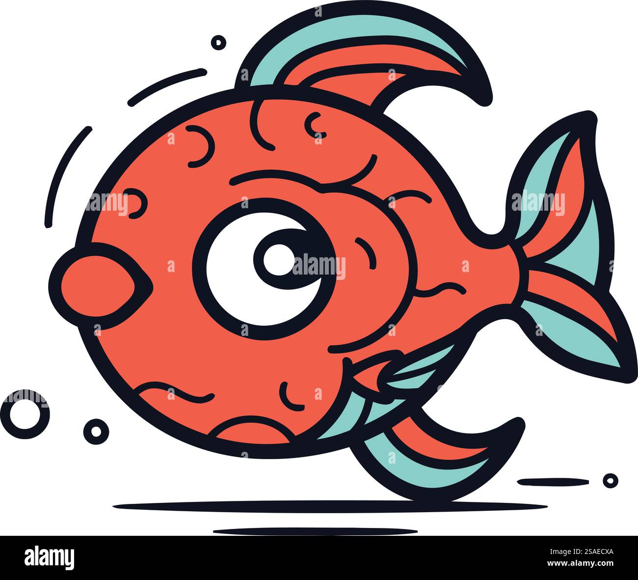 Fish icon. vector illustration. Flat design style. Fish icon Stock ...
