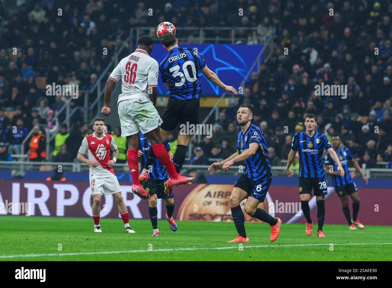 Milan, Italy. 29th Jan, 2025. Carlos Augusto of FC Internazionale ...