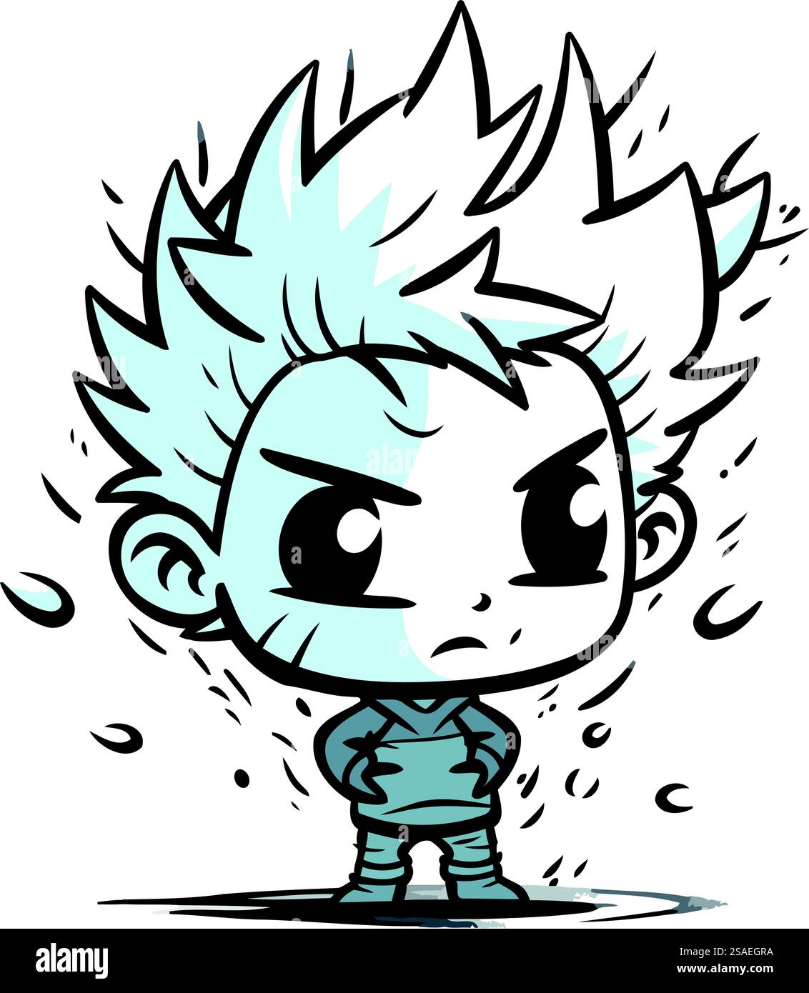 Art drawing cute boy Cut Out Stock Images & Pictures - Alamy