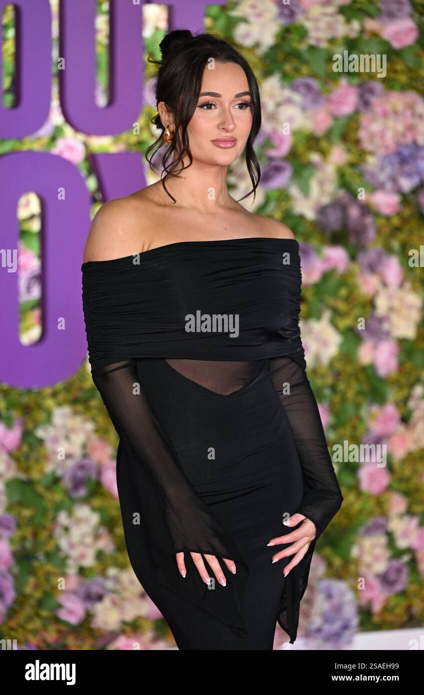 London, UK. January 29th, 2025. Maddie Grace Jepson arriving at the ...