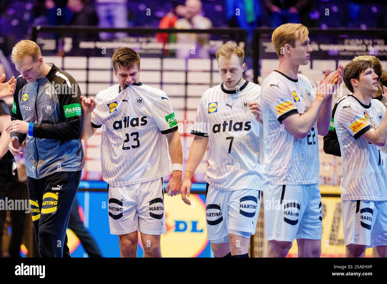 Fornebu 20250129. Germany's Renars Uscins and Luca Witzke after the ...