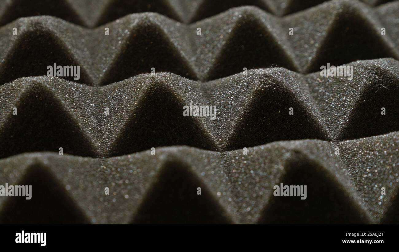 Closeup acoustic foam showing texture pattern surface in detail with ...