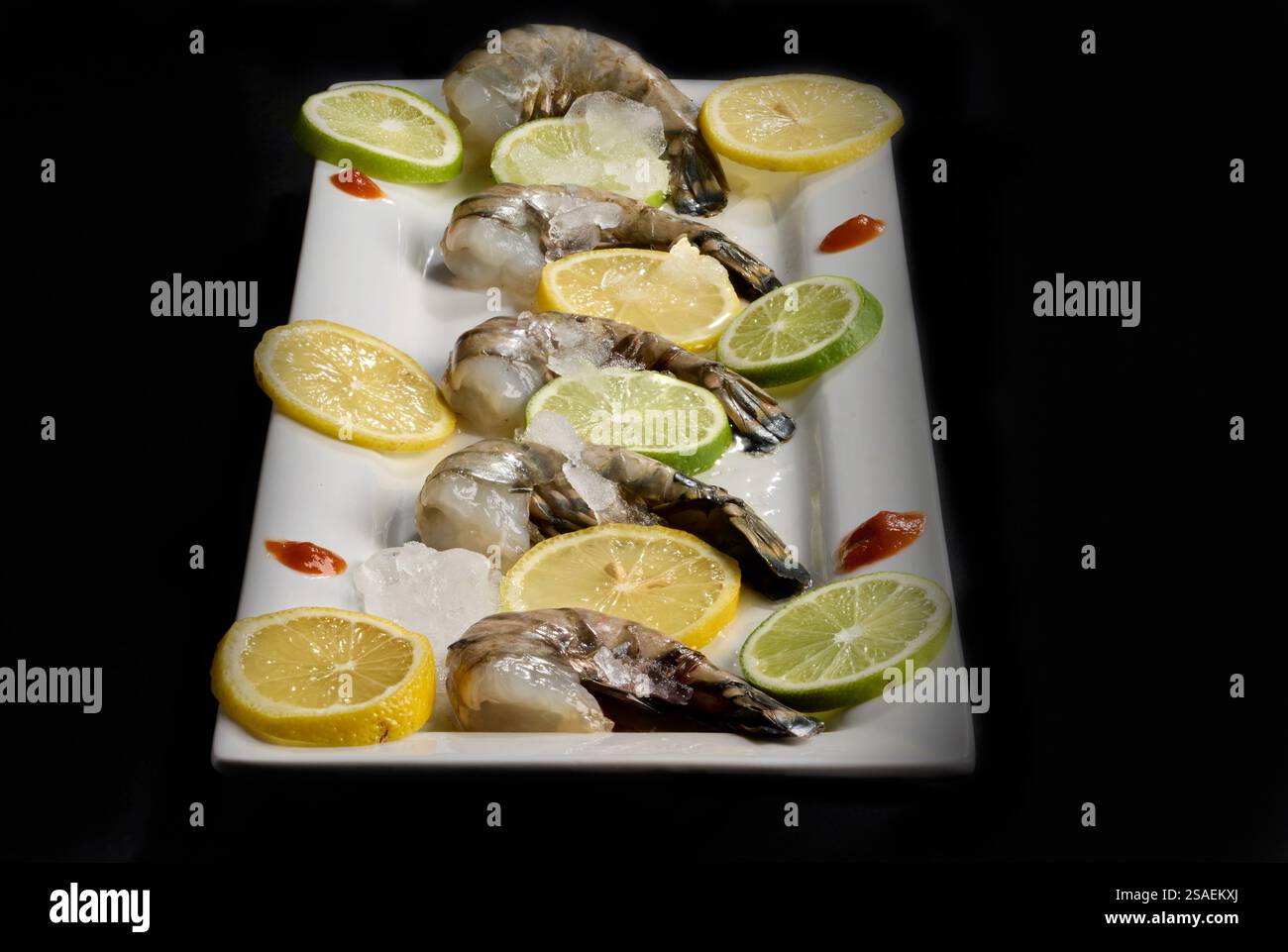 Tiger tail shrimp, Black Tiger Prawns shrimp Stock Photo - Alamy