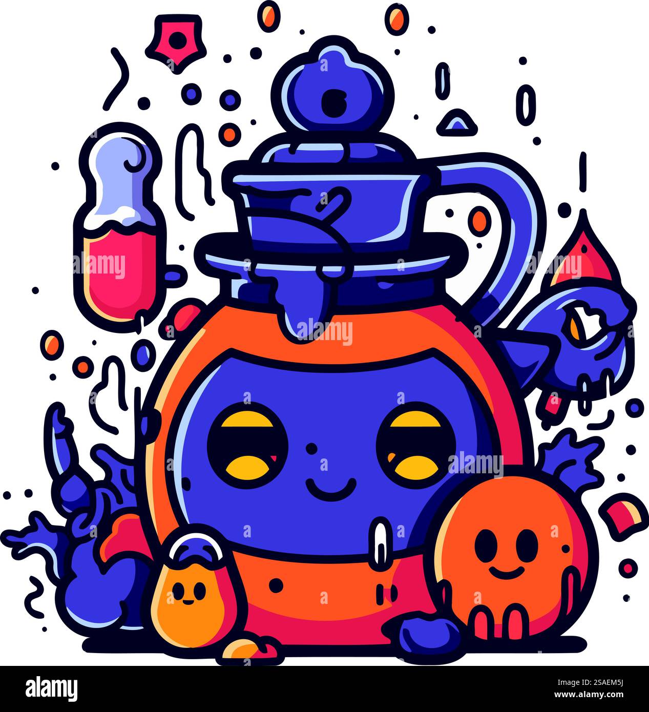 Cute kitchenware Stock Vector Images - Alamy