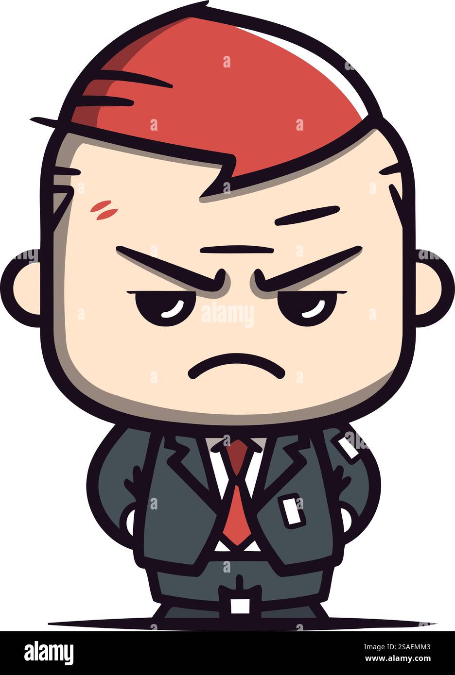 Angry boss Cartoon Vector Illustration Stock Vector Image & Art - Alamy