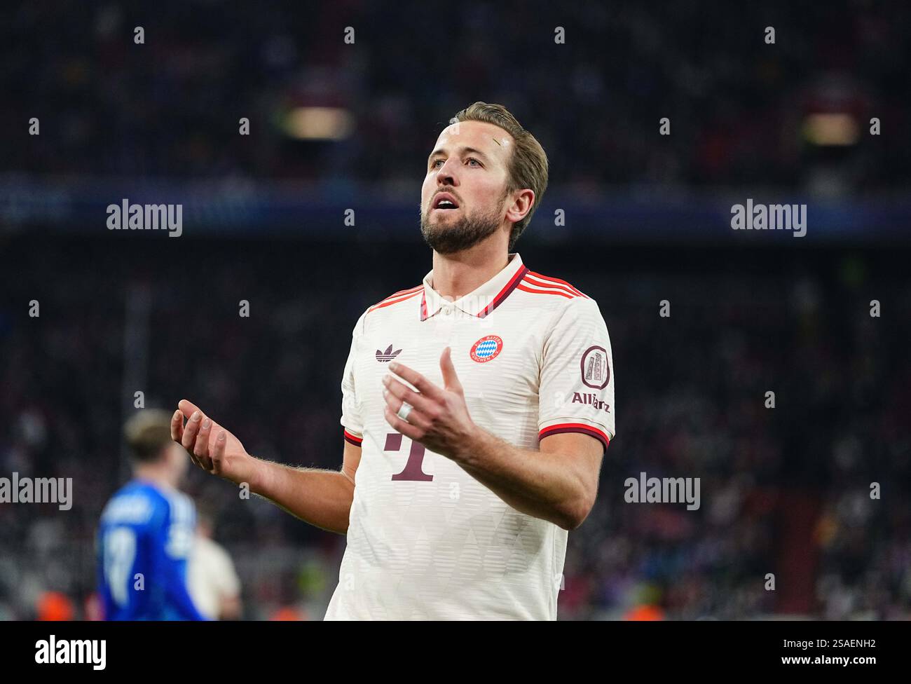 Allianz Arena, Munich, Germany. 29th Jan, 2025. Harry Kane (Bayern ...