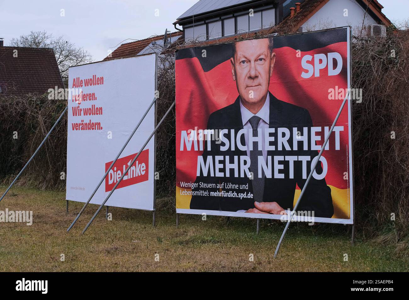 Rottenburg 28.01.2025, Bundestagswahl 2025, Plakate, Politik, Wahl ...
