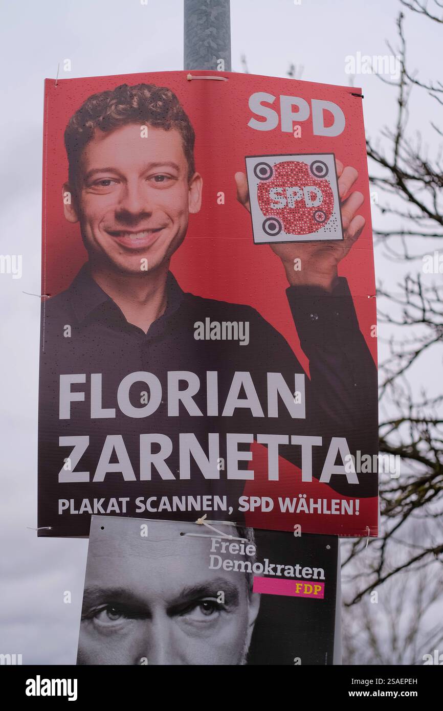 Rottenburg 28.01.2025, Bundestagswahl 2025, Plakate, Politik, Wahl ...