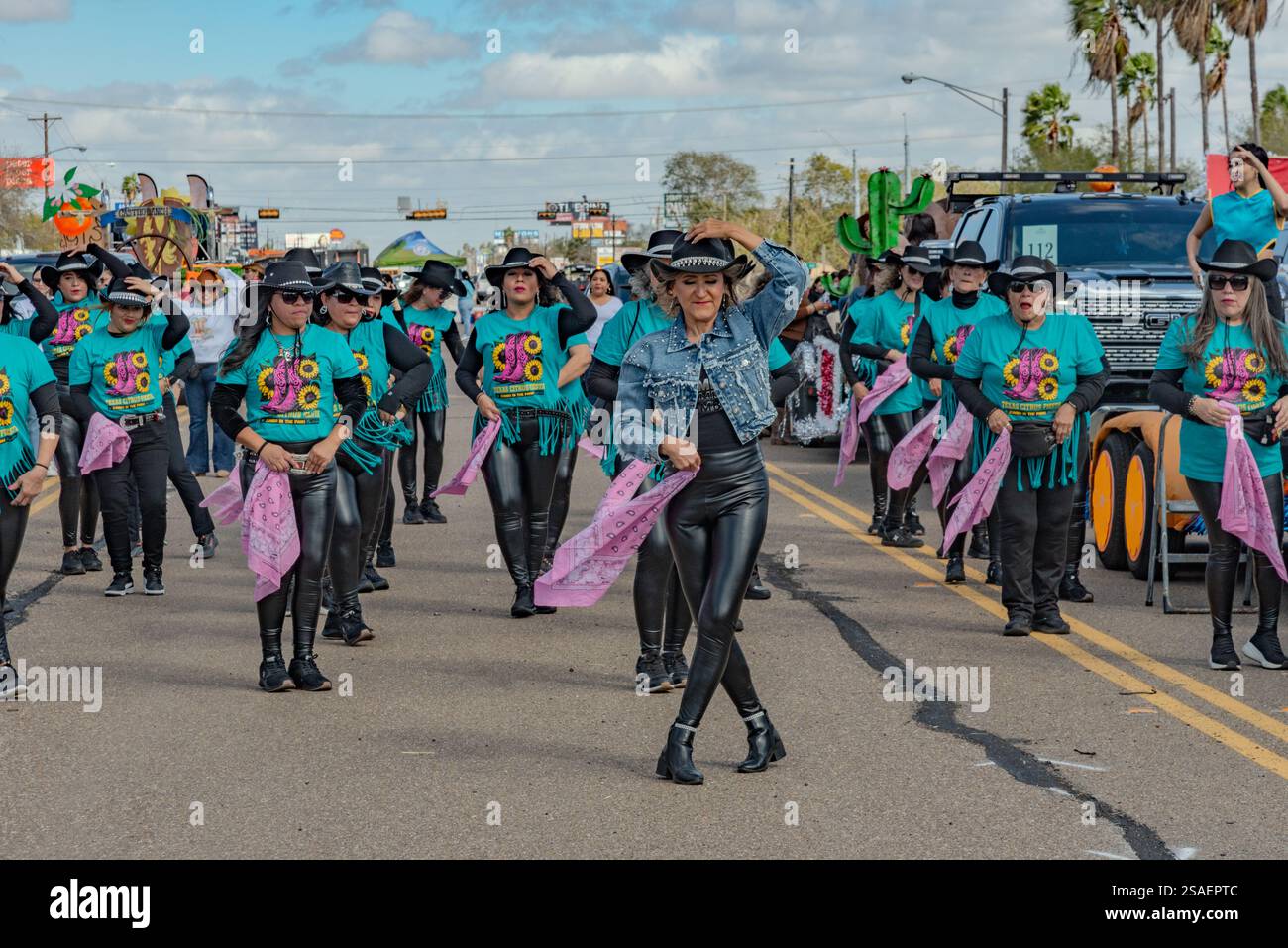 Zumba dancers from Zumba in the Park in the 93rd Annual Texas Citrus ...