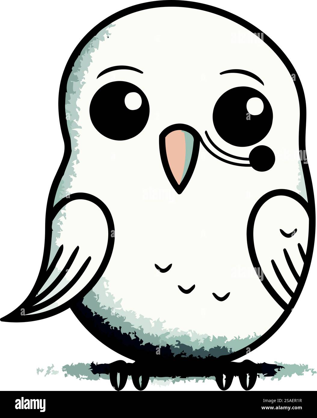 Cute cartoon owl. Vector illustration of a cute cartoon owl Stock Vector Image & Art - Alamy